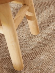 NORTHRUGS, Kusový koberec Duet Liora 106247 Beige/White - na ven i na doma, 120x170, béžová, chodba / předsíň