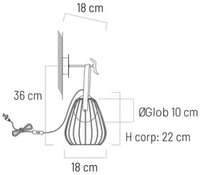 Klausen 101021 - Nástěnná lampa MEMORY 1xG9/4W/230V bílá/hnědá
