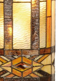 Žluté nástěnné mozaikové svítidlo Tiffany Viollette – 20x11x36 cm