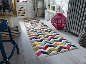 Flair Rugs, Běhoun Spectrum Bolero Multi, 66x230, vícebarevná, chodba / předsíň