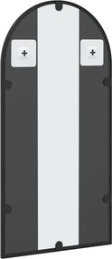 vidaXL Nástěnné zrcadlo černé 30 x 60 cm oblouk železo [358624]