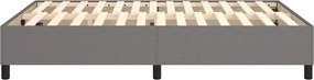 Rám postele s boxspringem tmavě šedá 140 x 200 cm textil 3120863