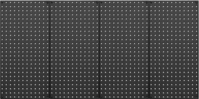 Kovové desky na hrazení 4 panely 61 × 30,5 cm nástěnný – SKU3-PEGBOARD Sada