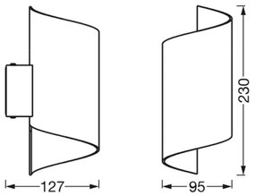 Ledvance - LED Stmívatelné nástěnné svítidlo SMART+ TWIST LED/12W/230V Wi-Fi