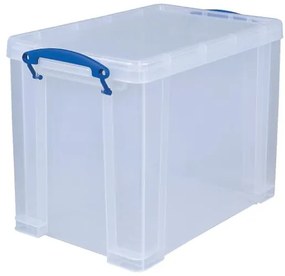Plastový úložný REALLY USEFUL box transparentní 19l s víkem