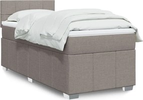 Box spring postel s matrací taupe 100 x 200 cm textil 3286983