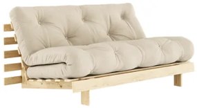sofa ROOT by Karup - 160*200 cm raw (bezbarvé) + futon beige 747