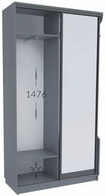 Casarredo Šatní skříň/předsíň ELIS 120 sonoma