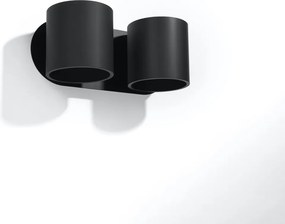 Sollux Lighting Nástěnné svítidlo ORBIS 2 černé