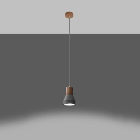 Sollux Lighting Závěsné svítidlo QUBIC šedé