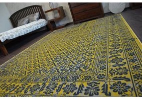 koberec VINTAGE Květiny 22209/025 žlutá velikost 140x200 cm | krásné koberce cz