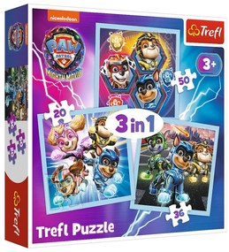 34869 Dětské puzzle - Paw Patrol - 3v1