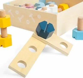 Bigjigs Toys Přepravka matic a šroubů / od 18 měsíců