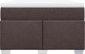 Box spring postel s matrací tmavě hnědá 120x190 cm textil 3285119
