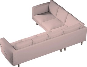 Potah na pohovku IKEA Norsborg rohová 5-místná barva růžová látka pletený vzor