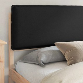 Rám postele s čalouněným čelem Černý 200 x 200 cm 3405559