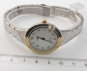Foibos Dámské čitelné ocelové lesklé hodinky Foibos 35531 s IPG zlacením BICOLOR