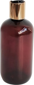 Dávkovač na mýdlo 300 ml hnědý s černo-zlatým DISC TOP BELA