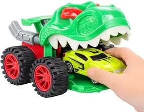 TEDDIES Vystřelovací auto Dinosaurus 18 cm / Na volný chod / Plast / 2