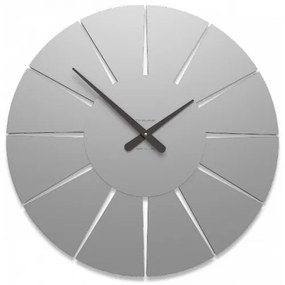 Designové hodiny 10-212 CalleaDesign Extreme M 60cm (více barevných variant) Barva grafitová (tmavě šedá)-3 - RAL9007 Dýha bělený dub - 81