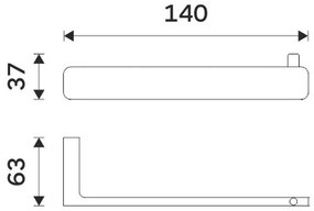 NIMCO MA 29055-26 - Držák toaletního papíru MAYA lesklý chrom
