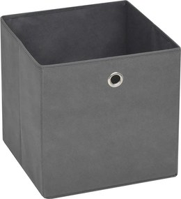 Úložné boxy 4 ks netkaná textilie 28 x 28 x 28 cm šedé 325191