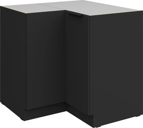 ARIA cc | dolní skříňka 90x90 DN 2F rohová s policí | 90x90 cm | černá