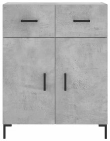 Skříň highboard betonově šedá 69,5x34x180 cm kompozitní dřevo,  3198149