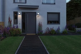 P 94767 LED venkovní nástěnné svítidlo Batona IP44 137x110mm 3000K 12W 230V antracit hliník - PAULMANN