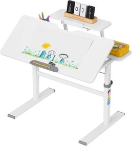 Rostoucí psací stůl TALVI - šedý