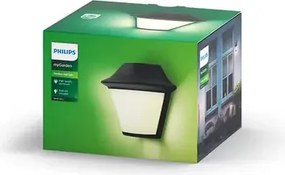 Philips Serres 42W černá / Venkovní nástěnné svítidlo / E27 / IP44 / s