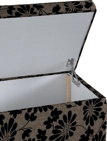 Čalouněná skříň barva hnědá látka pletený vzor, vzorované