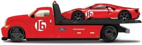 Kovový model maisto flatbed 2022 ford gt heritage edition červený s číslem 16
