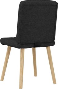 Jídelní židle 6 ks černé textil 3315463
