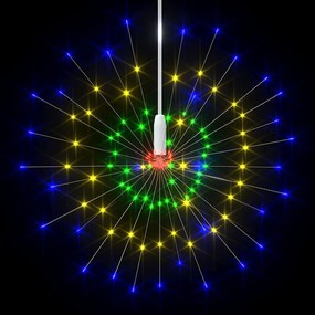 Venkovní vánoční ohňostroje 10 ks vícebarevné 20 cm 1 400 LED 328611