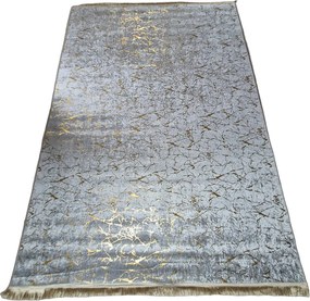 HU Šedo-zlatý moderní koberec Parys Šedé zlato Rozměr: 50x80 cm