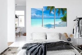 Vícedílný obraz Pláž Na Maledivách Nedostatek Nedostatek Plátno Canvas 150x100