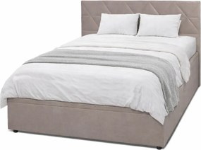 Postel Fro Caro 140x200 s roštem, úložným prostorem Mono 233, béž