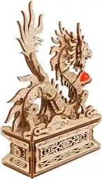 Ugears 3D dřevěné mechanické puzzle Drak