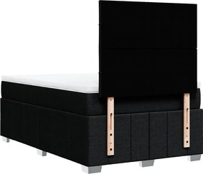 Box spring postel s matrací černá 120x190 cm textil 3291609
