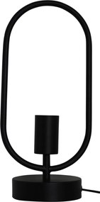 Kovová oválná lampa-30x34- černá barva-Housevitamin