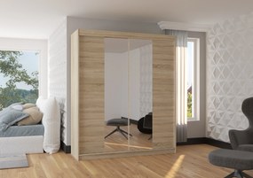 ADRK Furniture Posuvná skříň s zrcadlem BALANCE 180