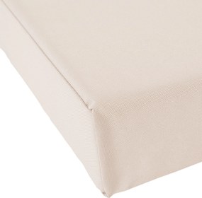Houpací lavice Joyce s sedací polštář 180 cm + teak – krémová