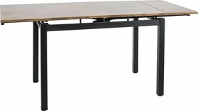 Rozkládací stůl GD-017 ořech vintage/černý 110(170)x74 cm Sig