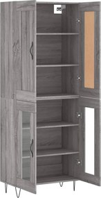 Skříň highboard šedá sonoma 69,5 x 34 x 180 cm kompozitní dřevo 3199655