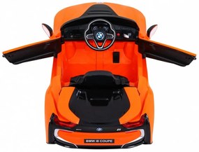 HračkyZaDobréKačky Elektrické autíčko BMW I8 LIFT oranžové