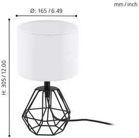 Eglo 95789- Stolní lampa CARLTON 2 1xE14/60W/230V
