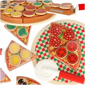 Creative Corner Dřevěná hrací sada Pizza s příslušenstvím