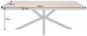 Jídelní stůl Galaxy 200cm borovice 60mm vintage hnědá/43678