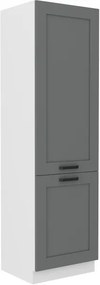 Kuchyňská skříň LUNA bílá 60 DK-210 2F barva dvířek: šedá Dust